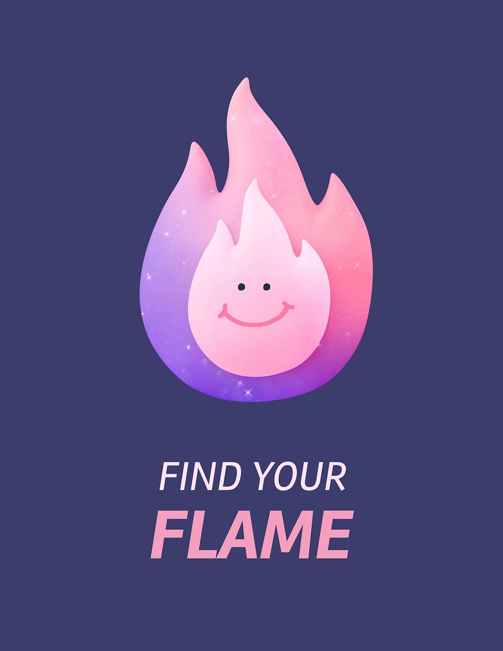 Find your flame poster template | Free Photo - rawpixel