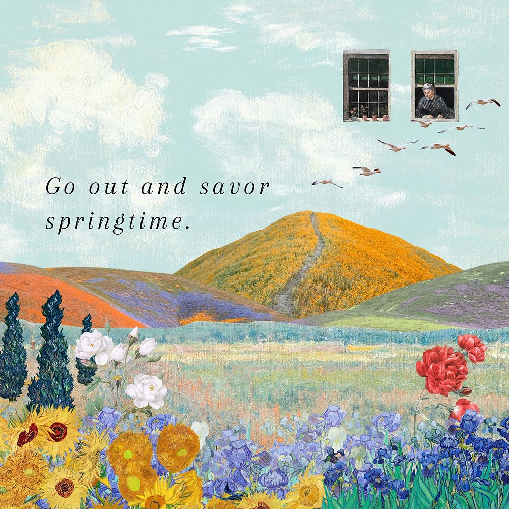 Spring quote Instagram post template | Free Photo - rawpixel