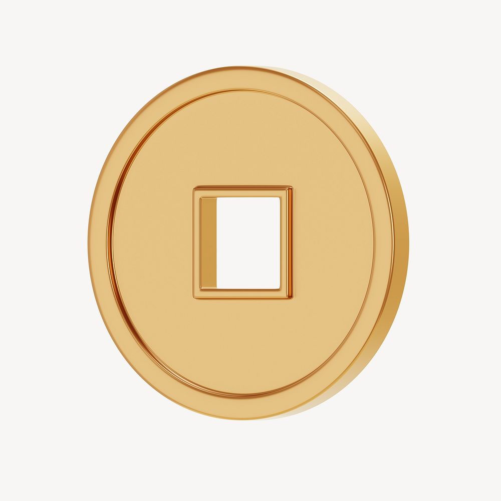 Chinese gold coin, 3d design | Premium Photo Illustration - rawpixel