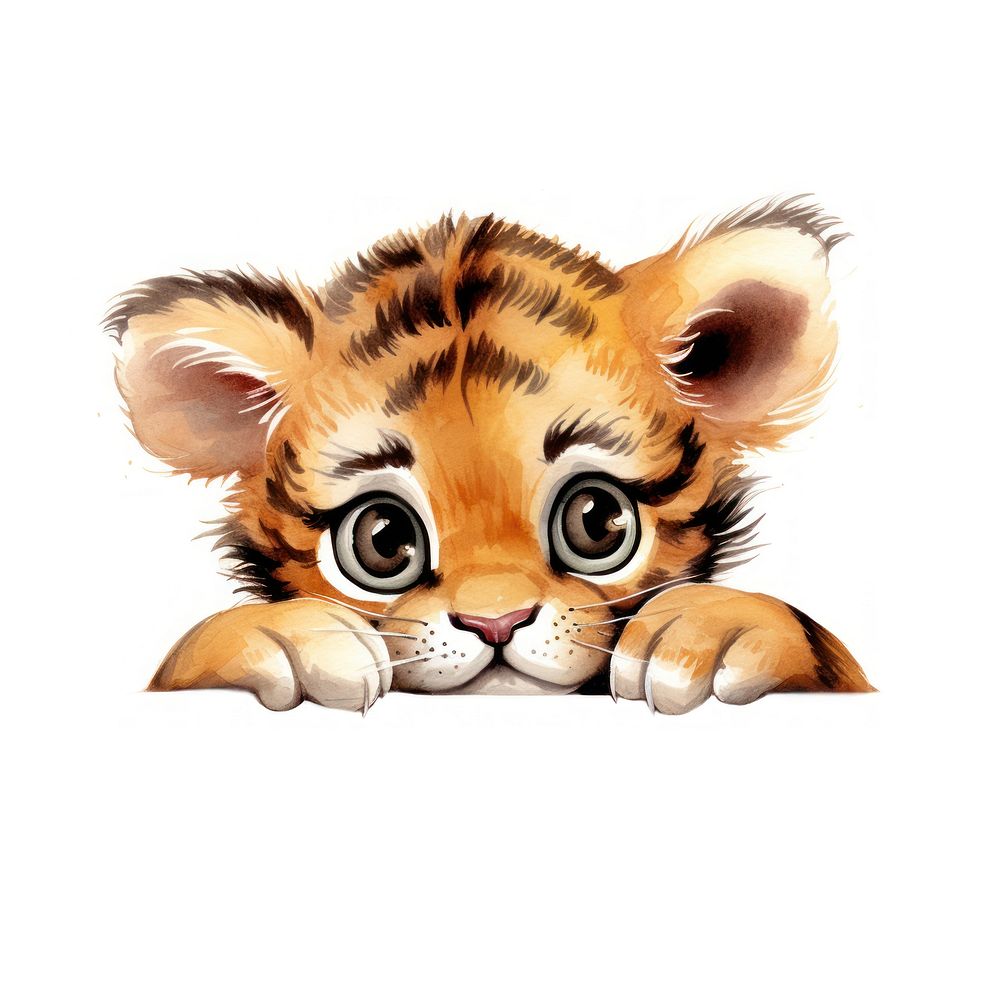 Peeking Tiger showing emotion agitated | Free Photo Illustration - rawpixel