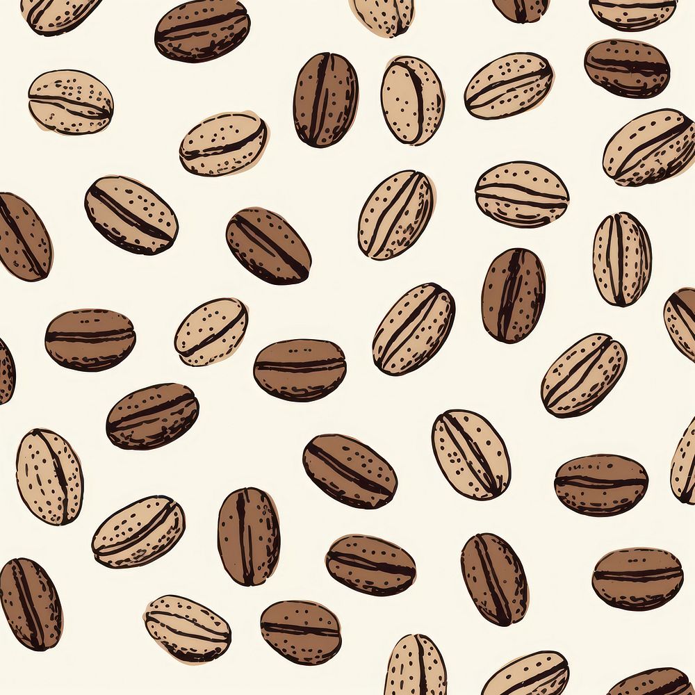 Backgrounds pattern coffee nut. AI | Free Photo Illustration - rawpixel