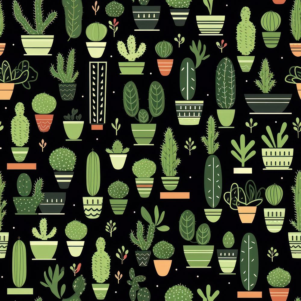 Succulents pattern backgrounds outdoors. AI | Free Photo Illustration ...