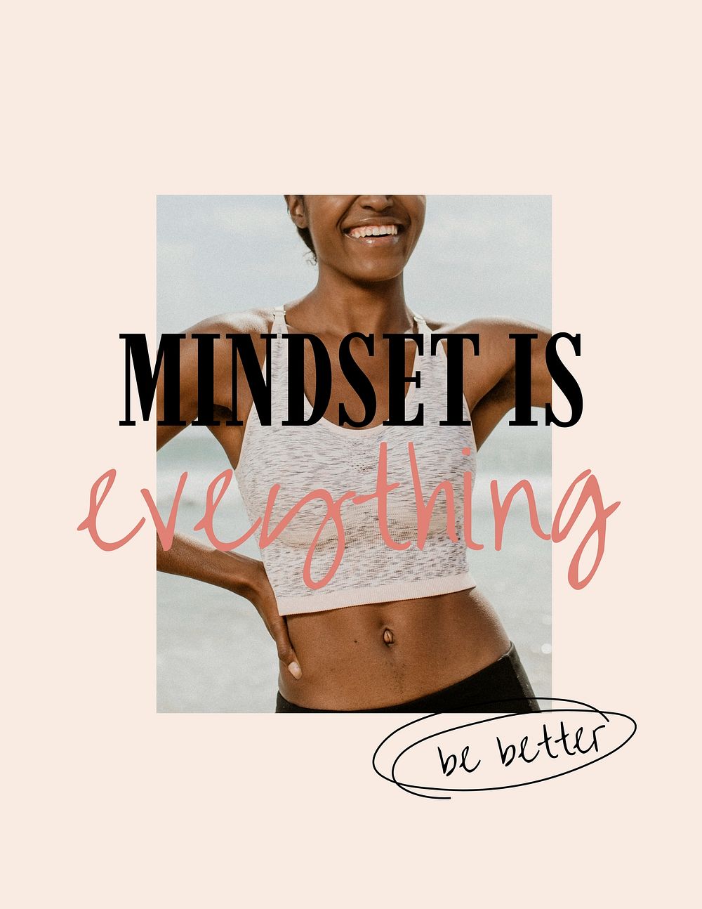 Mindset is everything poster template | Free Photo - rawpixel