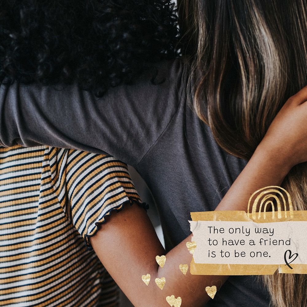 Friendship quote Instagram post template | Free Photo - rawpixel