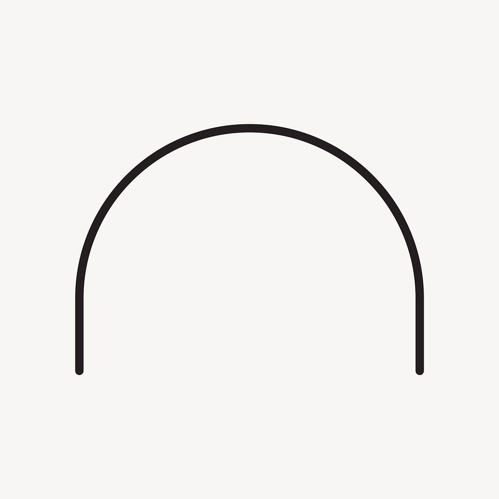 Simple arch shape illustration vector | Premium Vector - rawpixel