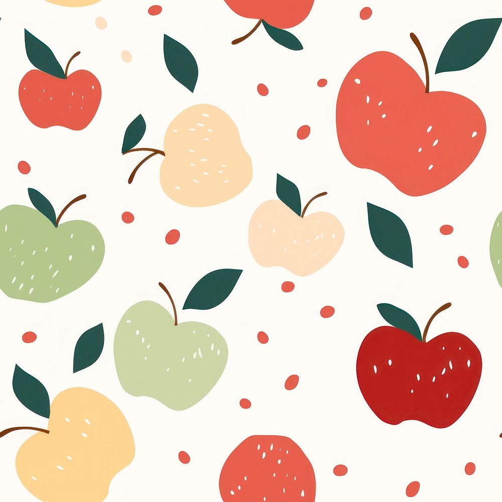Apple pattern backgrounds fruit. AI | Free Photo Illustration - rawpixel