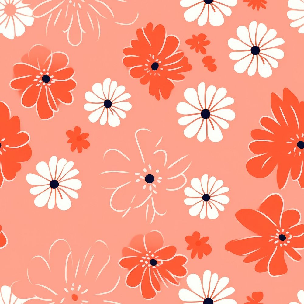 Flower pattern backgrounds plant. | Free Photo Illustration - rawpixel