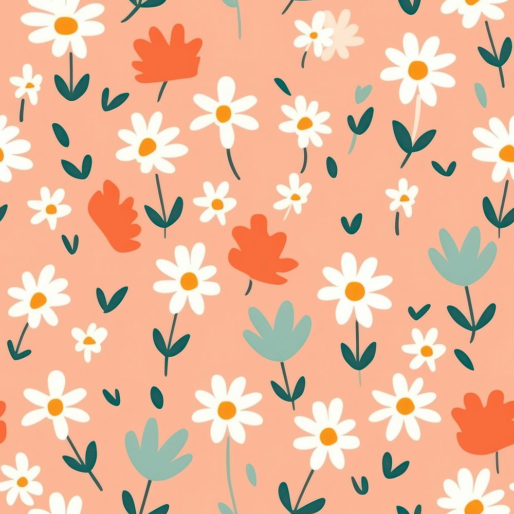 Flower pattern backgrounds plant. AI | Free Photo Illustration - rawpixel