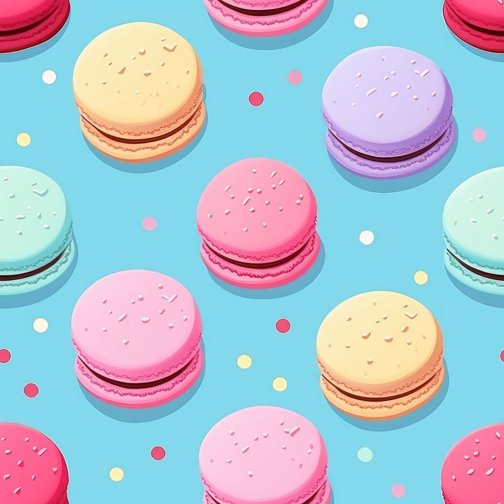 Macaroon backgrounds pattern food. AI | Free Photo Illustration - rawpixel