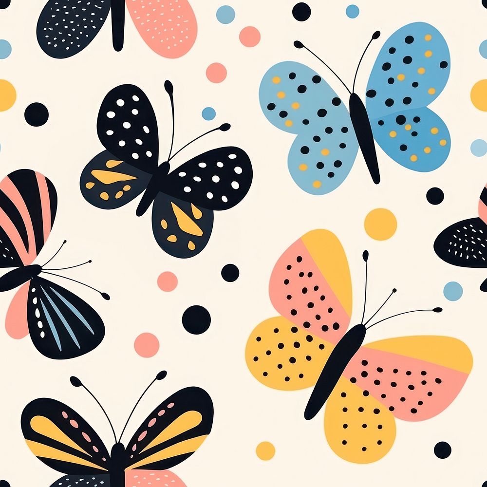 Butterfly pattern backgrounds creativity. AI | Premium Photo ...