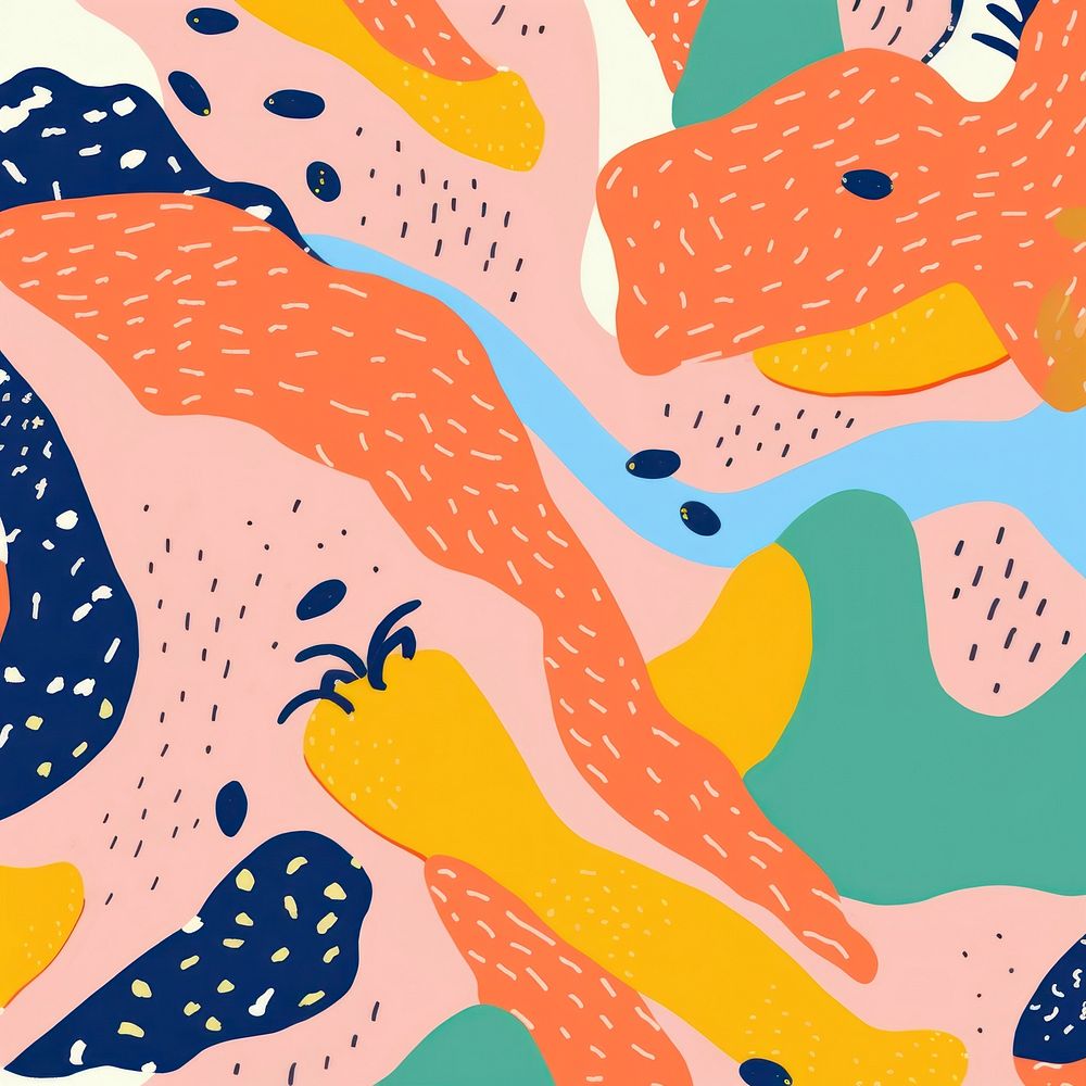 Vibrant mango pattern abstract art | Premium Photo Illustration - rawpixel