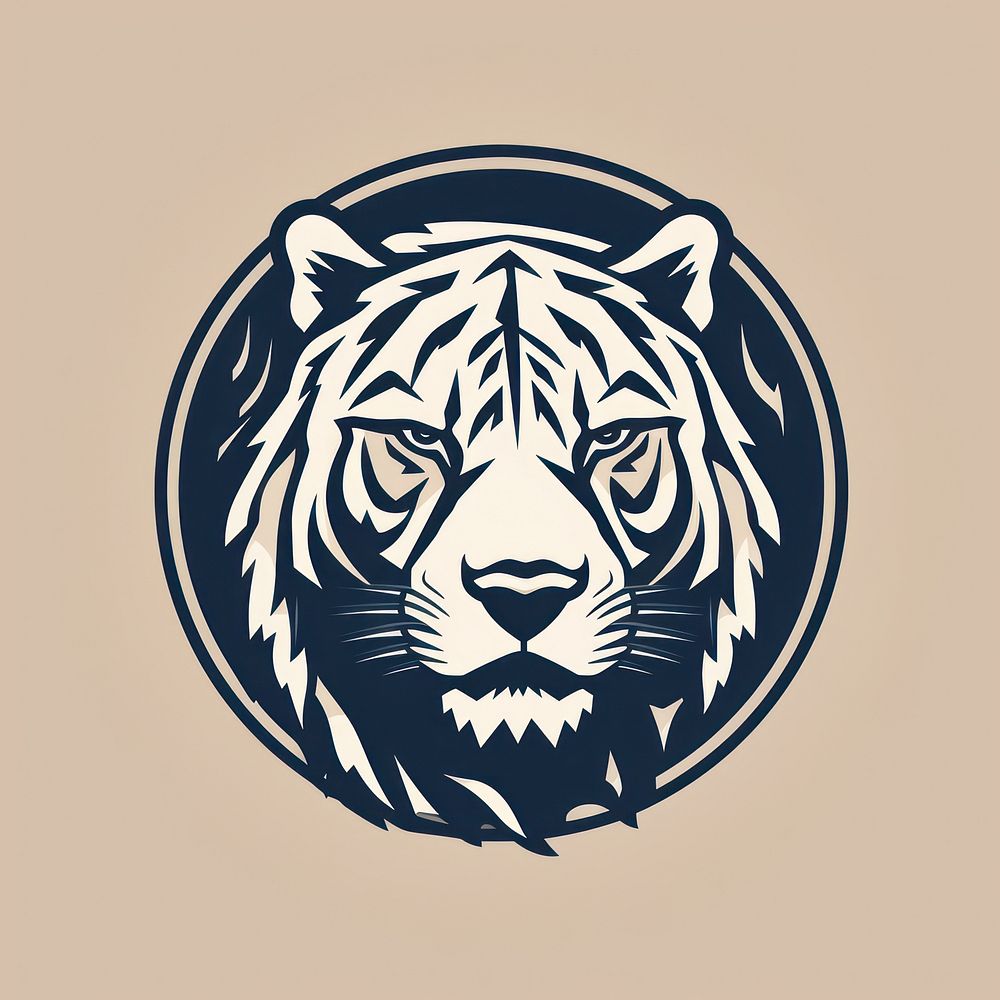 Tiger logo animal mammal. | Free Photo Illustration - rawpixel