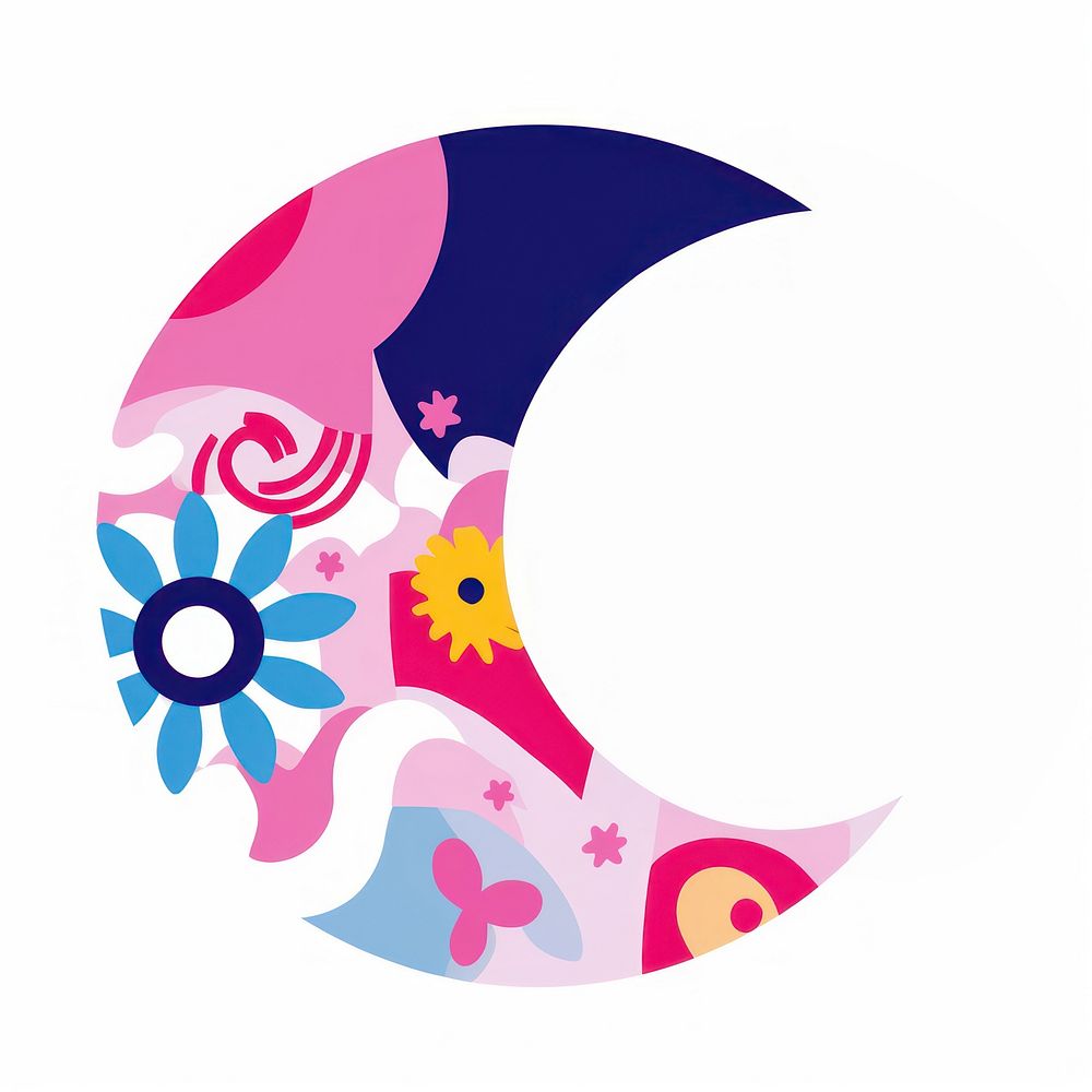 Moon shape logo creativity. | Free Photo Illustration - rawpixel