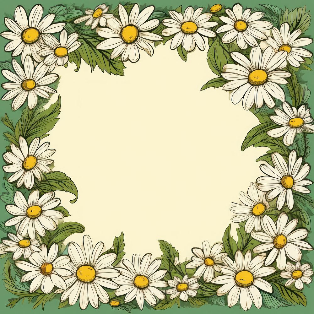 Daisy backgrounds pattern flower. | Free Photo Illustration - rawpixel
