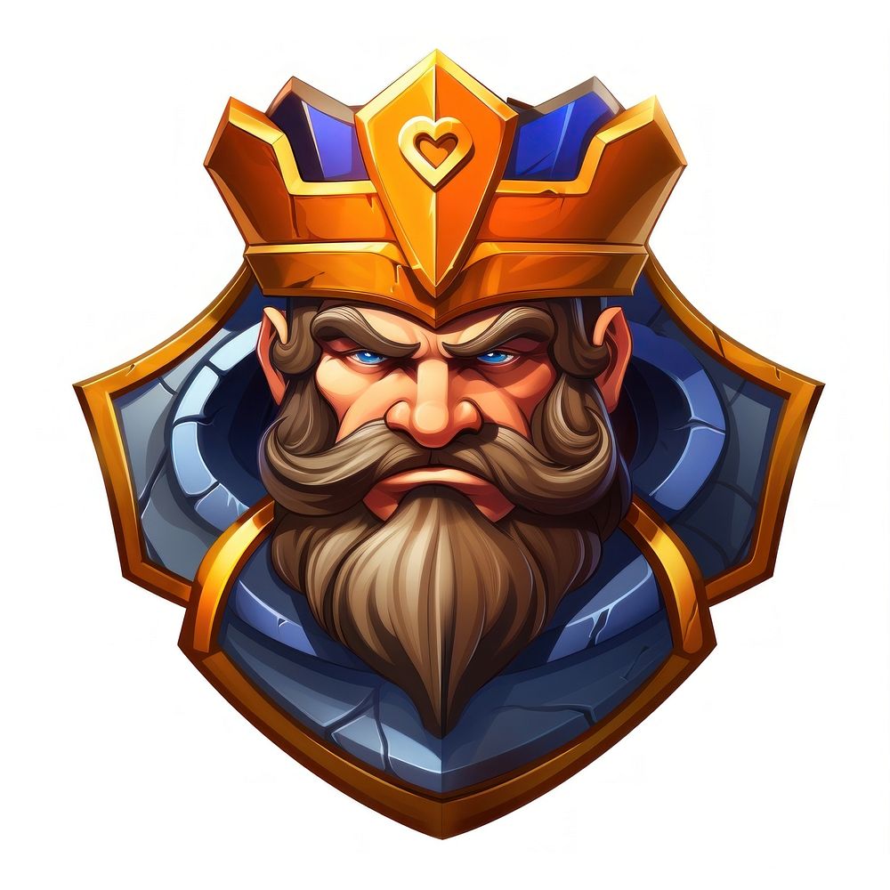 The king cartoon bodybuilder royalty | Free Photo Illustration - rawpixel