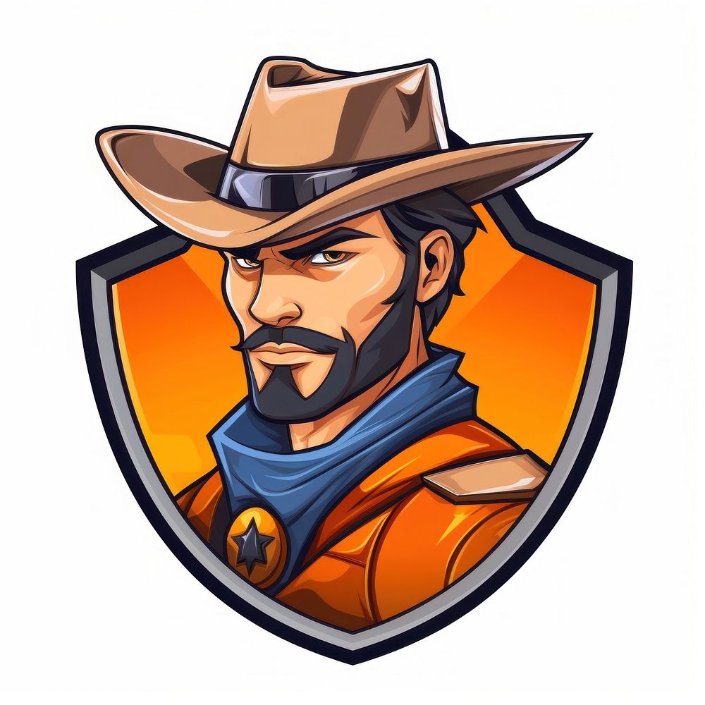 Cowboy protection headwear portrait. AI | Premium Photo Illustration ...