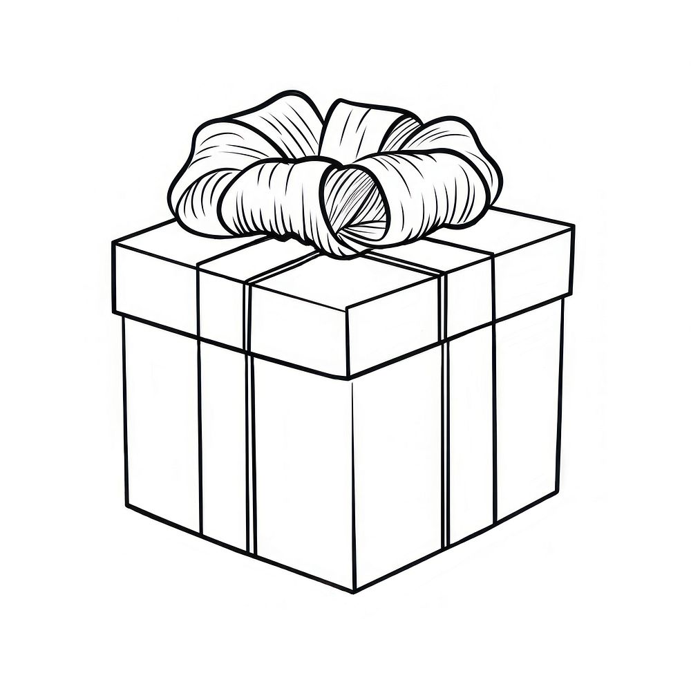 Gift box sketch drawing line. | Premium Photo Illustration - rawpixel
