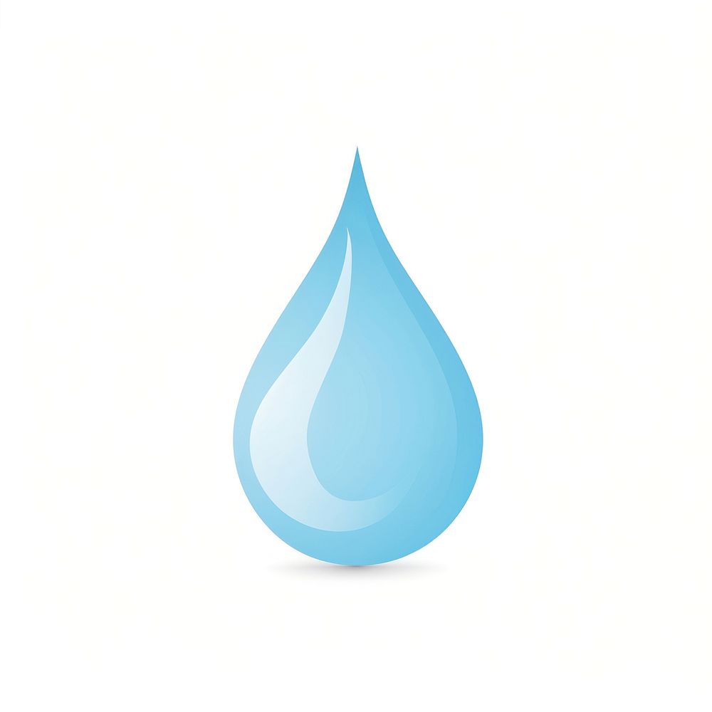Water drop shape white background | Free Photo Illustration - rawpixel