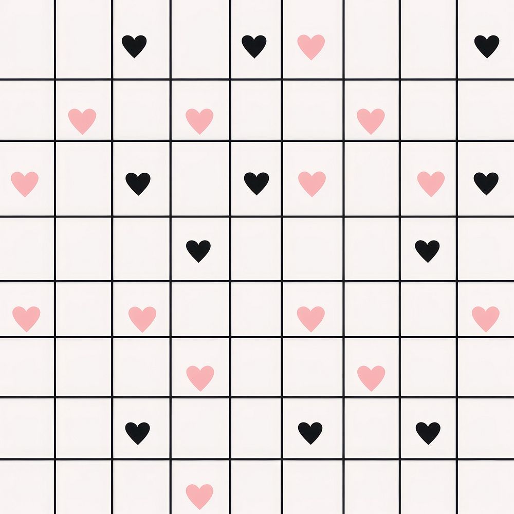 Grid pattern backgrounds heart line. | Premium Photo Illustration ...