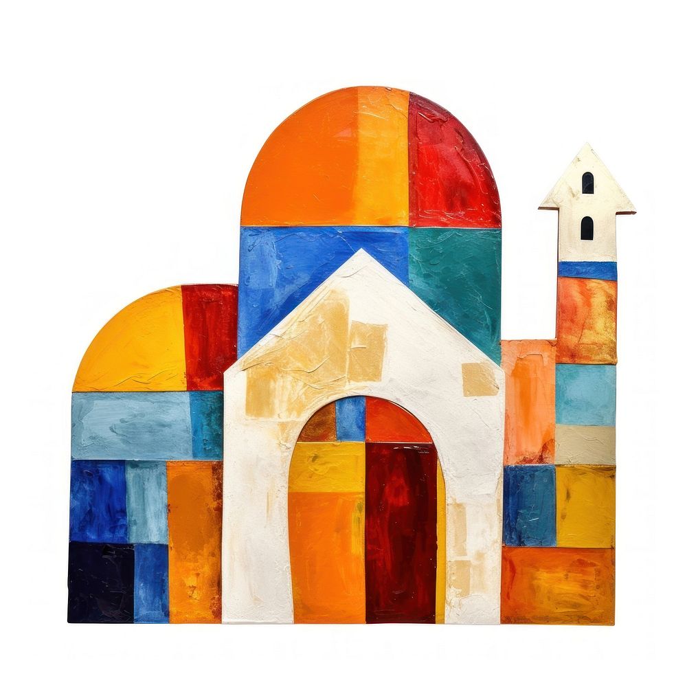 Mosque painting architecture collage. AI | Free Photo Illustration ...