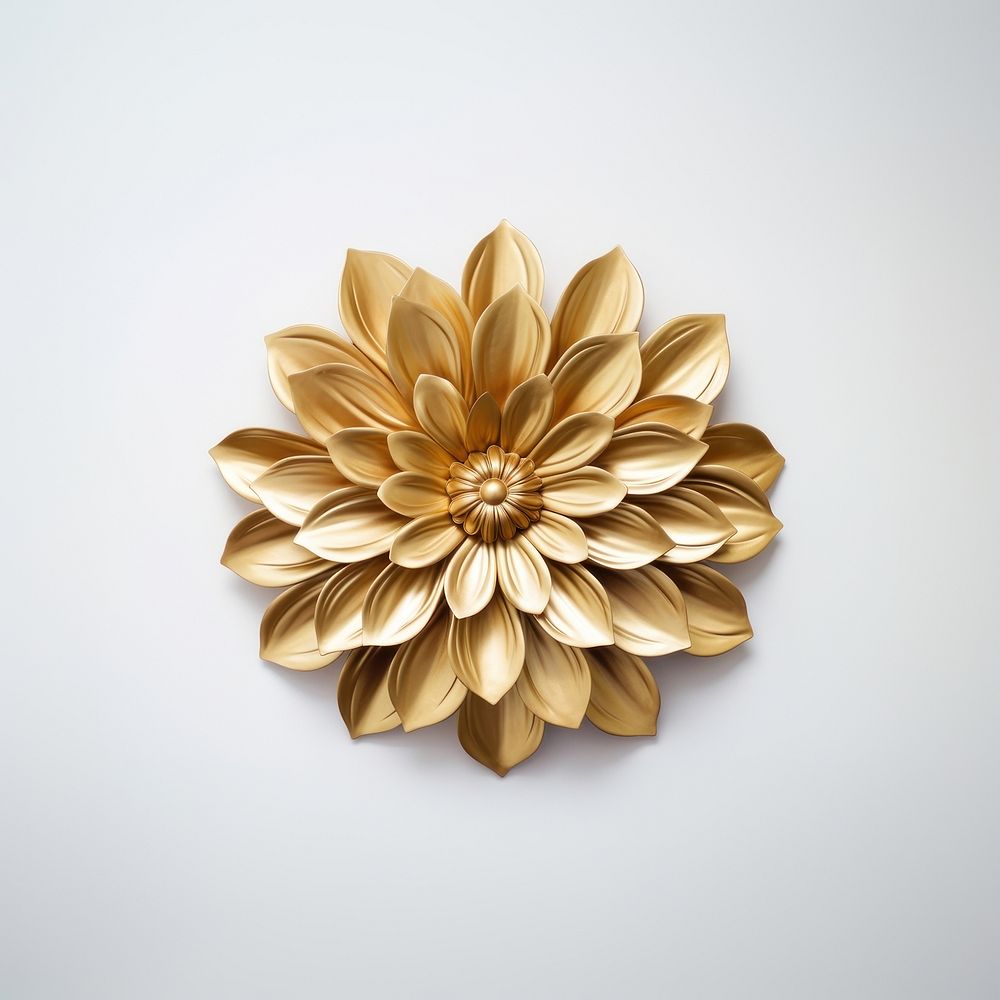 Flower gold jewelry pattern. | Free Photo - rawpixel