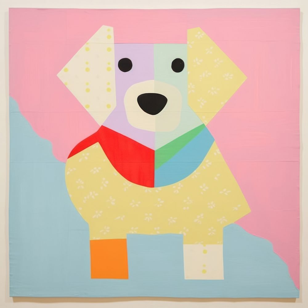 Abstract dog painting pattern art. | Free Photo Illustration - rawpixel