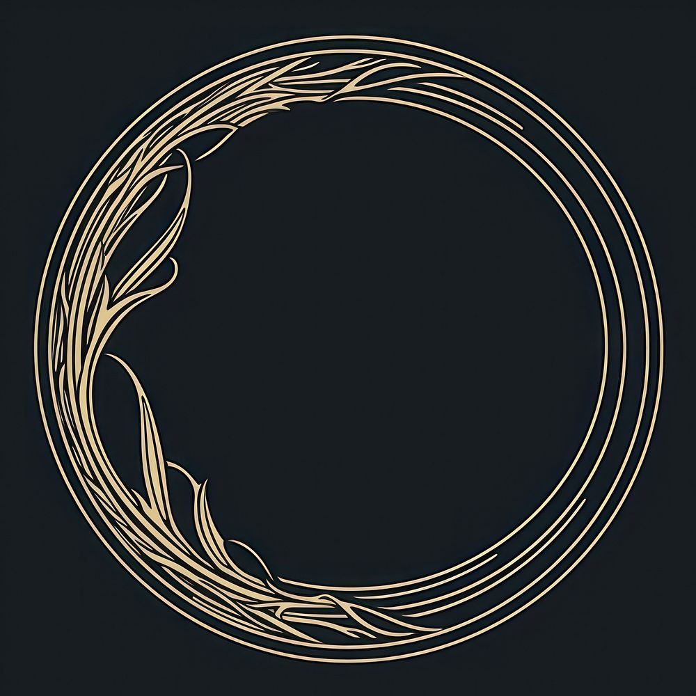 Art nouveau circle logo pattern. | Premium Photo Illustration - rawpixel