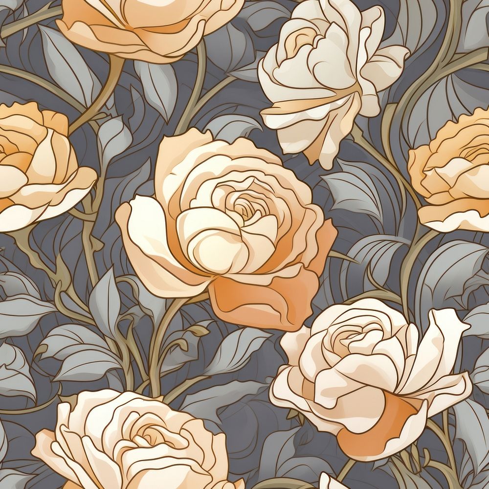 Roses wallpaper pattern flower. | Premium Photo Illustration - rawpixel