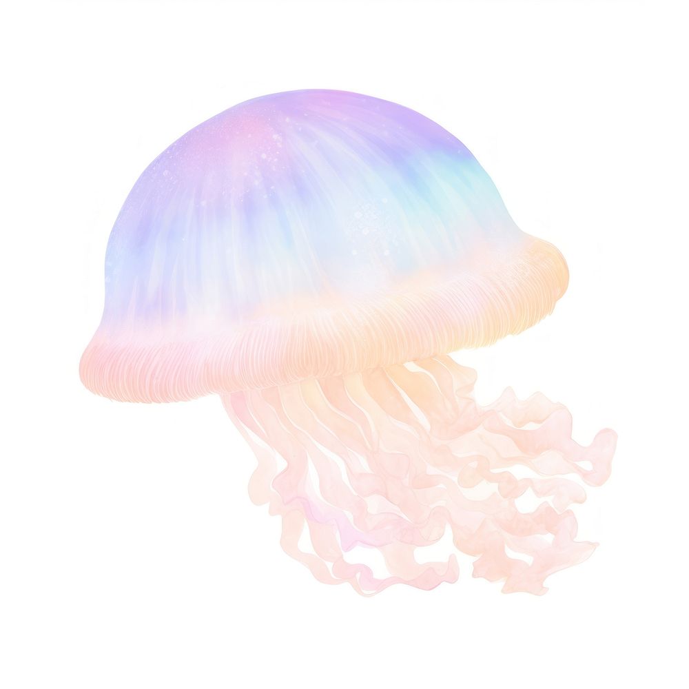 Jellyfish white background invertebrate translucent. | Free Photo ...