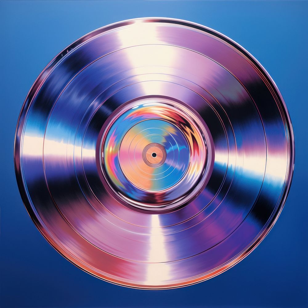 Vinyl record blank label purple | Free Photo Illustration - rawpixel