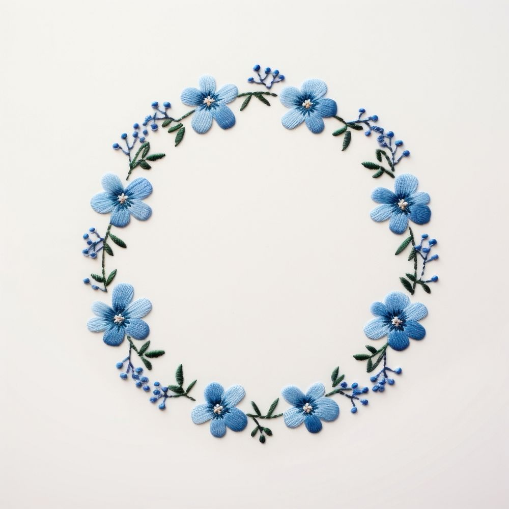 Little Blue flower circle border | Free Photo - rawpixel