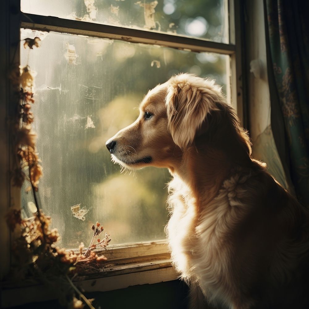 dog looking window animal mammal | Free Photo - rawpixel