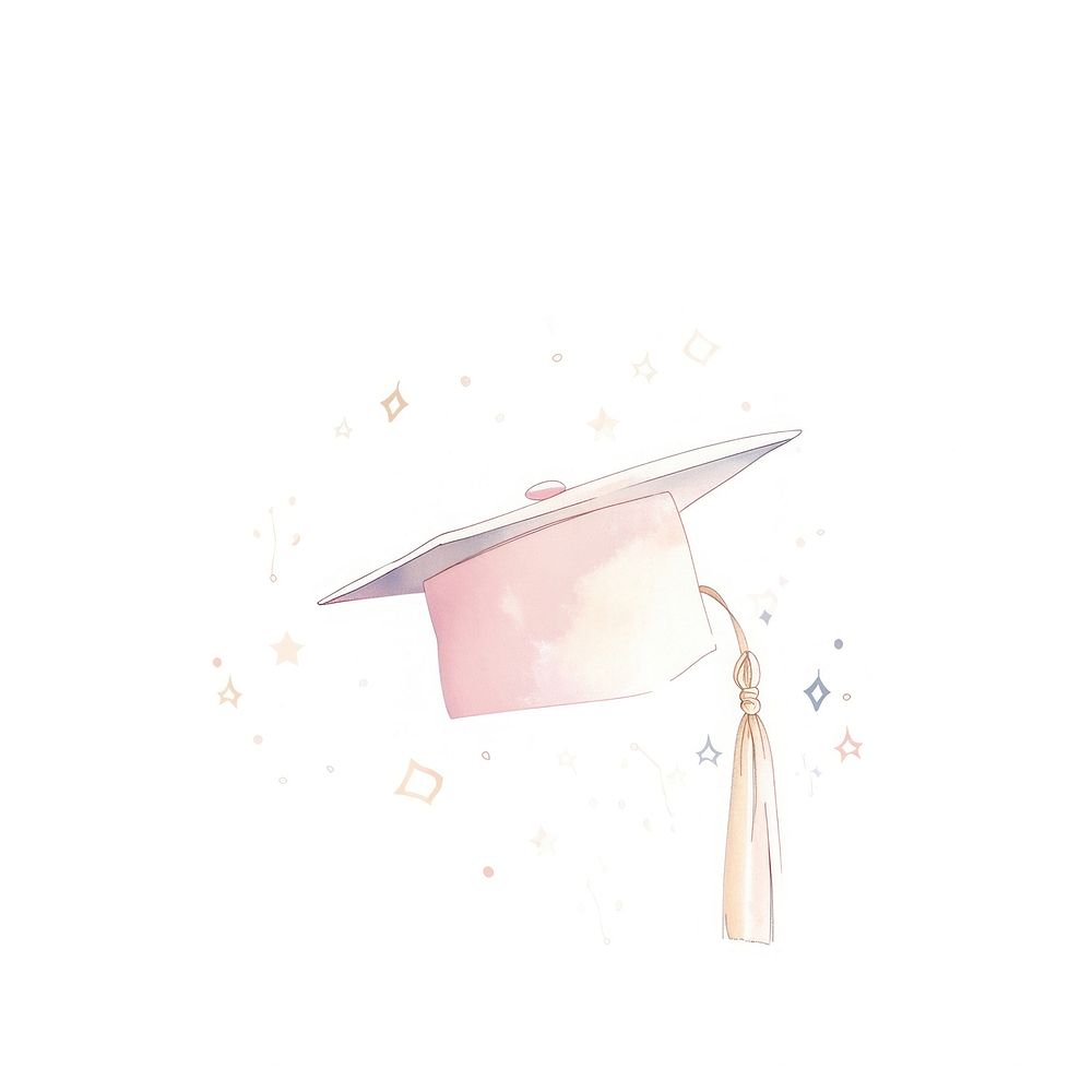 Graduation hat drawing sketch art. | Premium Photo Illustration - rawpixel