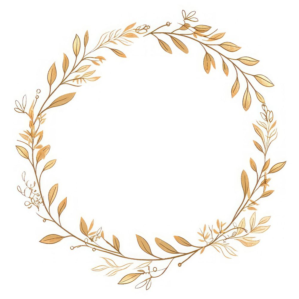 Leaf pattern gold art. AI | Premium Photo Illustration - rawpixel