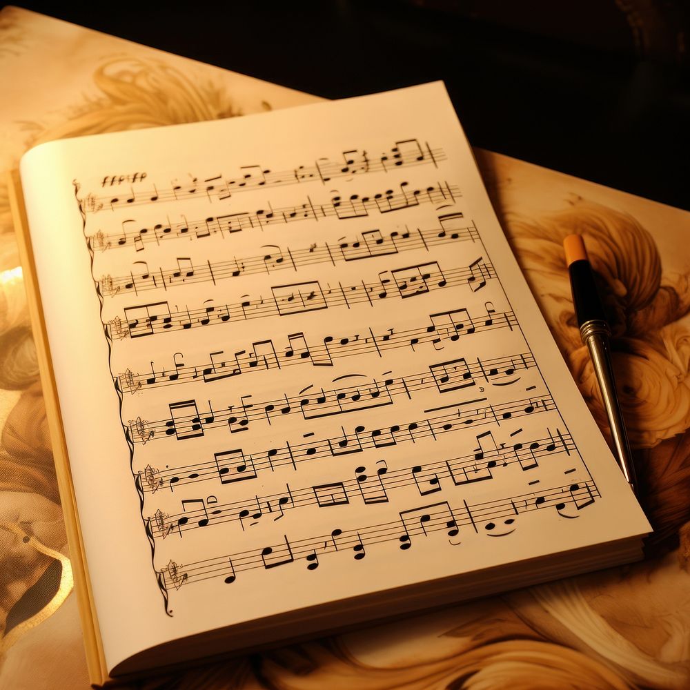 Musical note paper publication book | Premium Photo - rawpixel