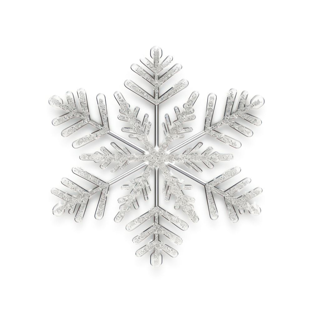 Simple snowflake icon silver shape | Free Photo Illustration - rawpixel