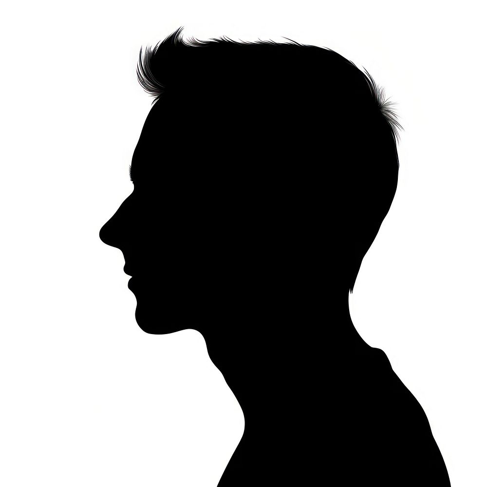 Man silhouette portrait adult. | Free Photo Illustration - rawpixel