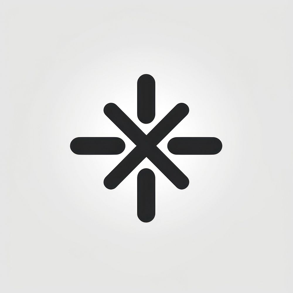 Cross snowflake symbol shape. AI | Free Photo Illustration - rawpixel