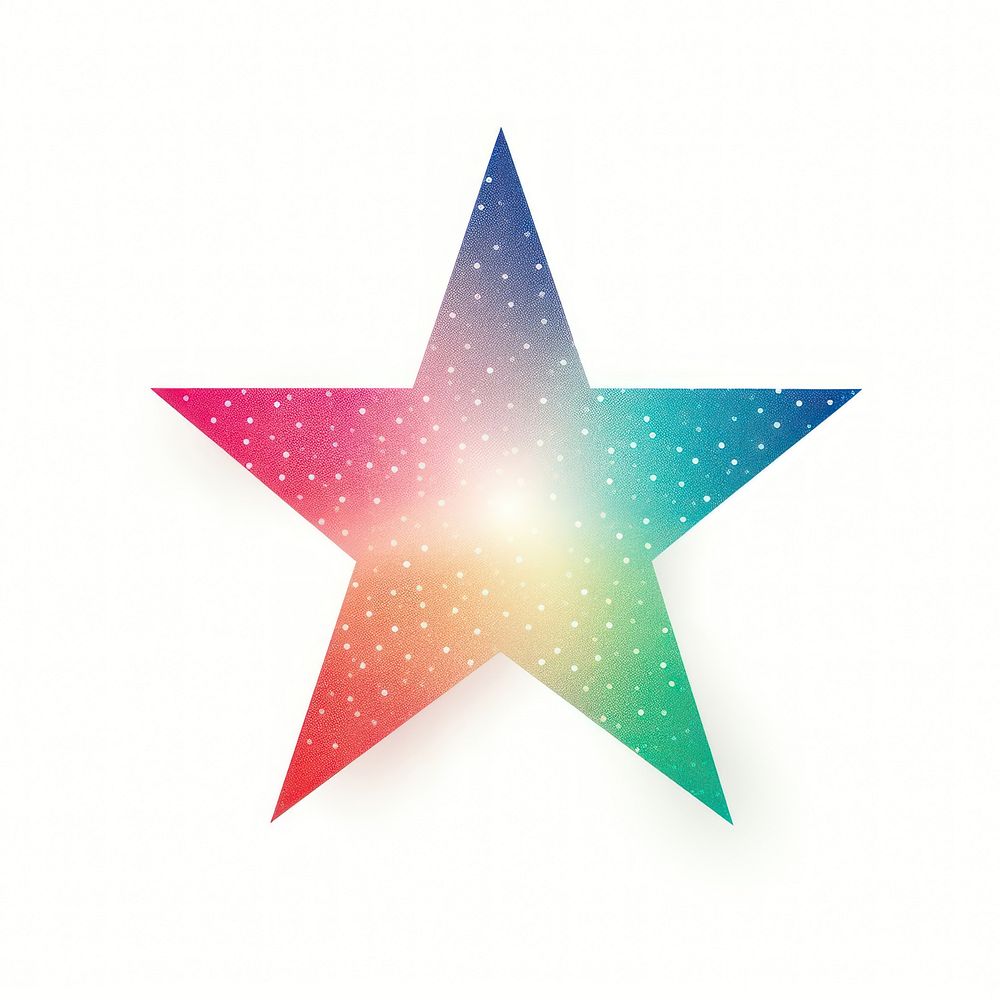 Star symbol white background illuminated. | Premium Photo Illustration ...