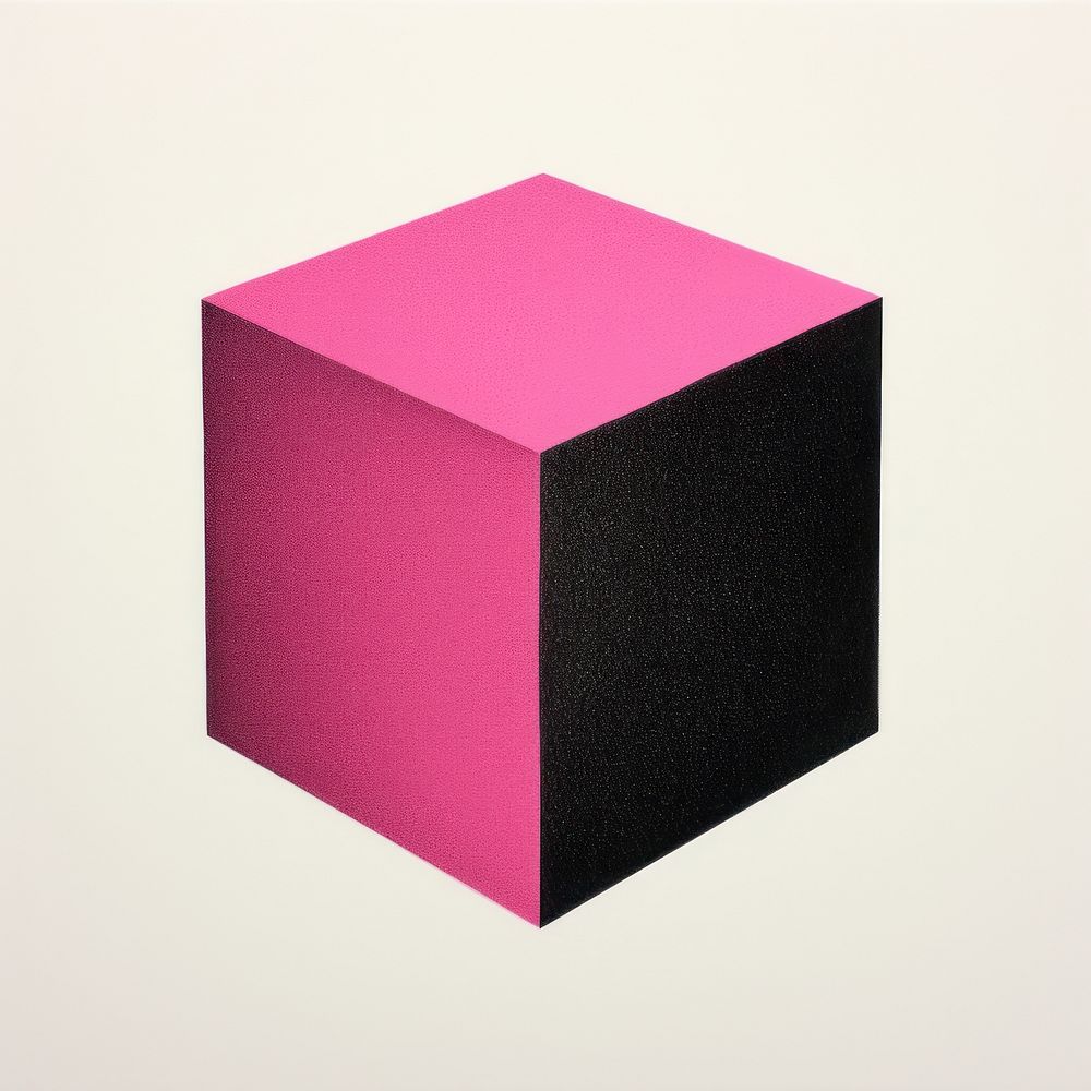 Isometric box black pink red. | Free Photo Illustration - rawpixel
