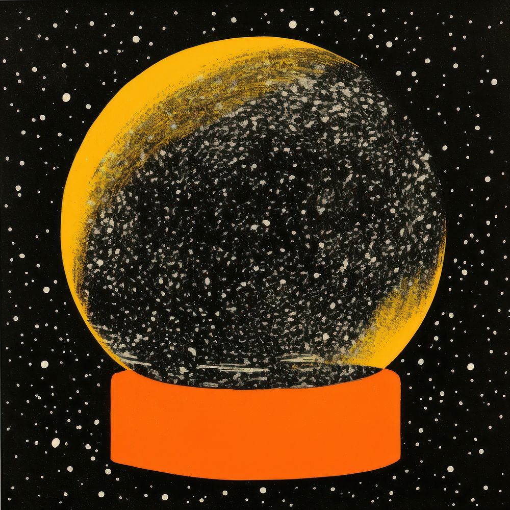 Snow globe astronomy sphere planet. | Free Photo Illustration - rawpixel