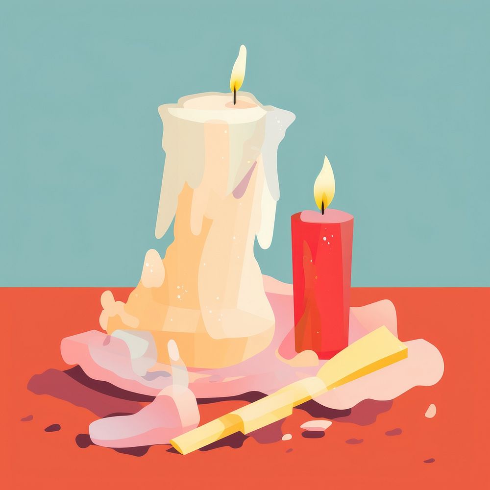 Candle cartoon creativity igniting | Free Photo Illustration - rawpixel