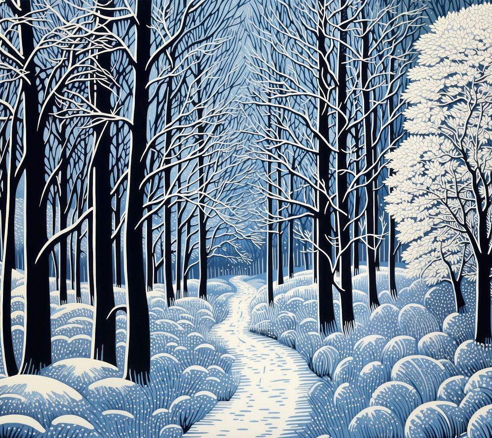 English winter scene nature landscape | Premium Photo Illustration ...