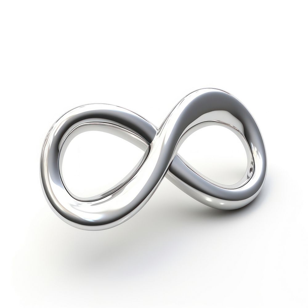 An infinity symbol silver platinum | Premium Photo Illustration - rawpixel