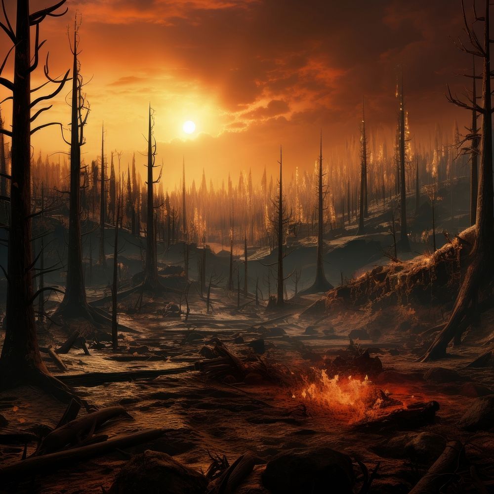Forest fire landscape outdoors nature. | Premium Photo - rawpixel