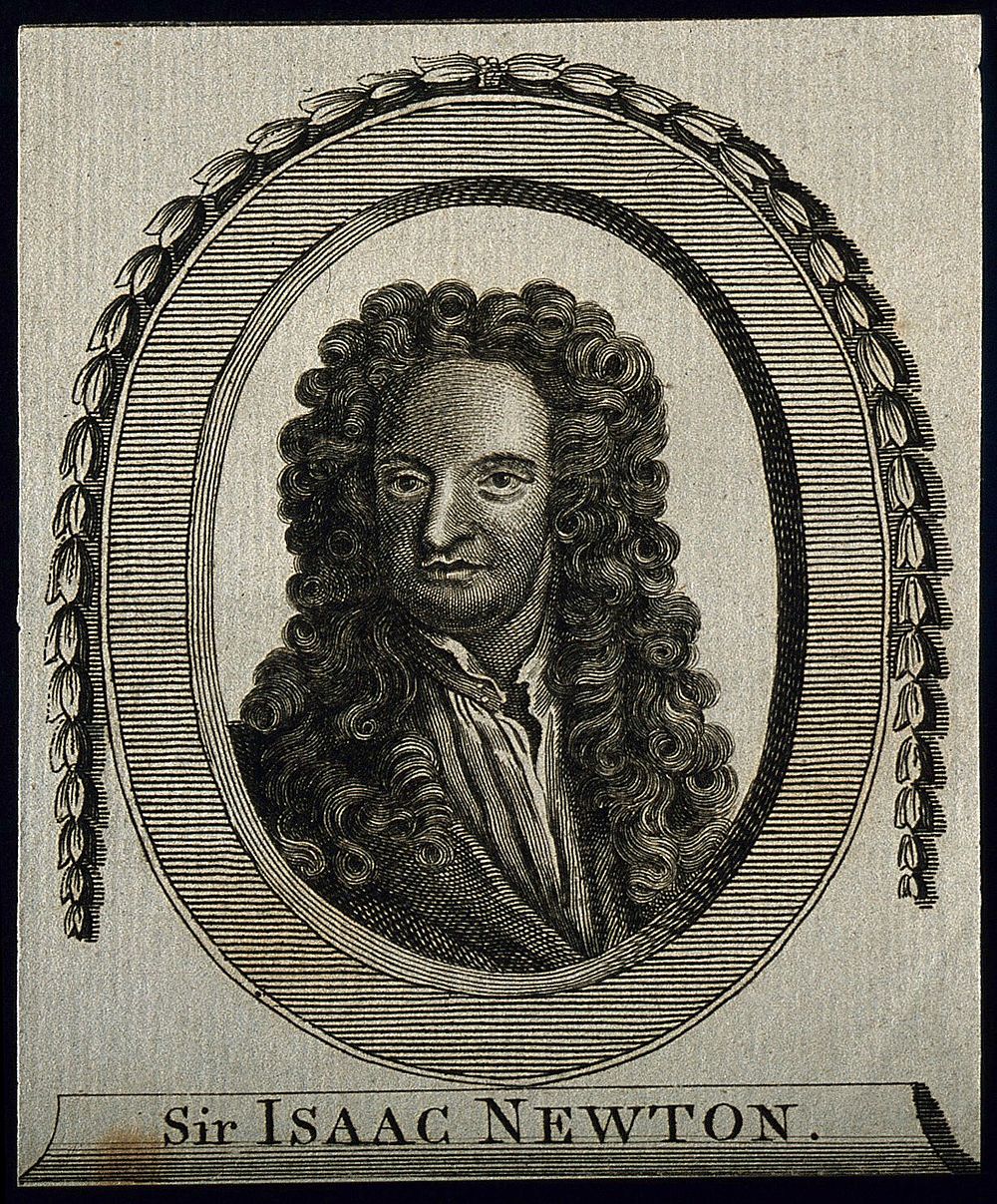Sir Isaac Newton. Line engraving | Free Photo Illustration - rawpixel