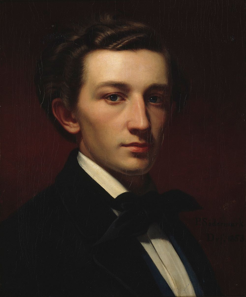 Portrait of werner holmberg, 1853 | Free Photo Illustration - rawpixel