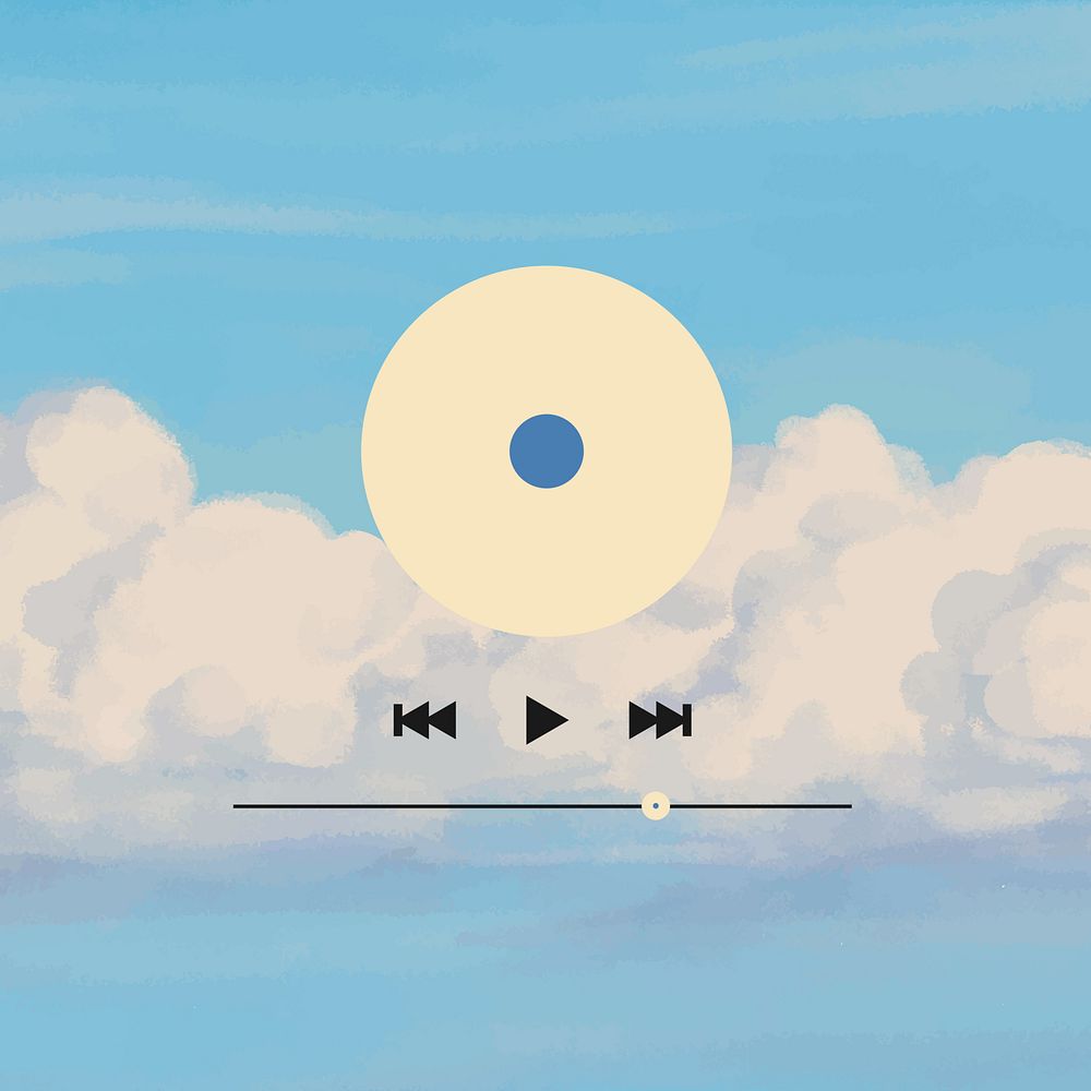 Blue sky song playlist background | Premium Photo - rawpixel