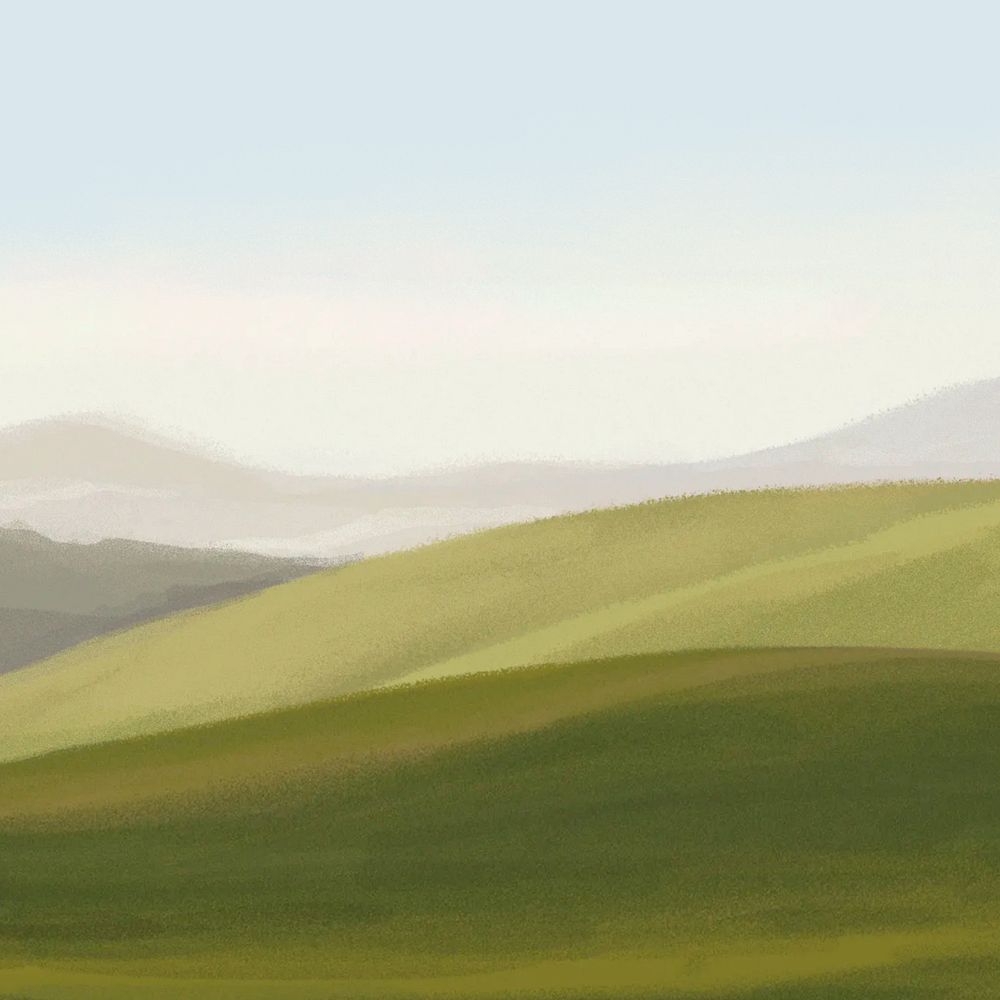 Green hills background, nature landscape | Premium Photo Illustration ...