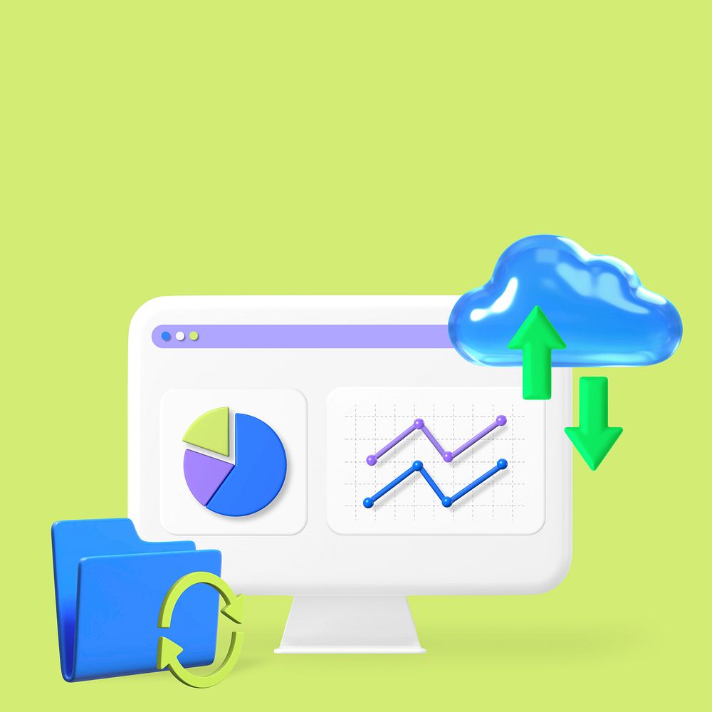 Cloud storage 3D rendered illustration | Premium Photo - rawpixel